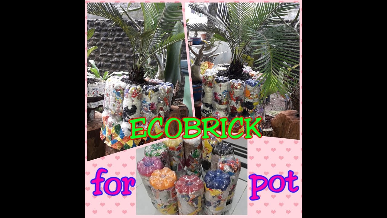 ecobrick for pot #1 - YouTube