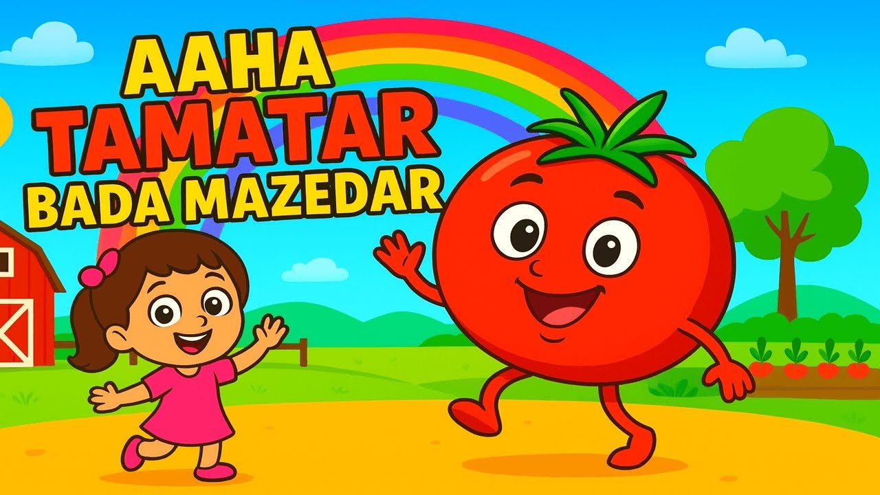 Aaha Tamatar Bada Mazedar | Lal Tamatar | Tomato Song | Hindi Nursery ...