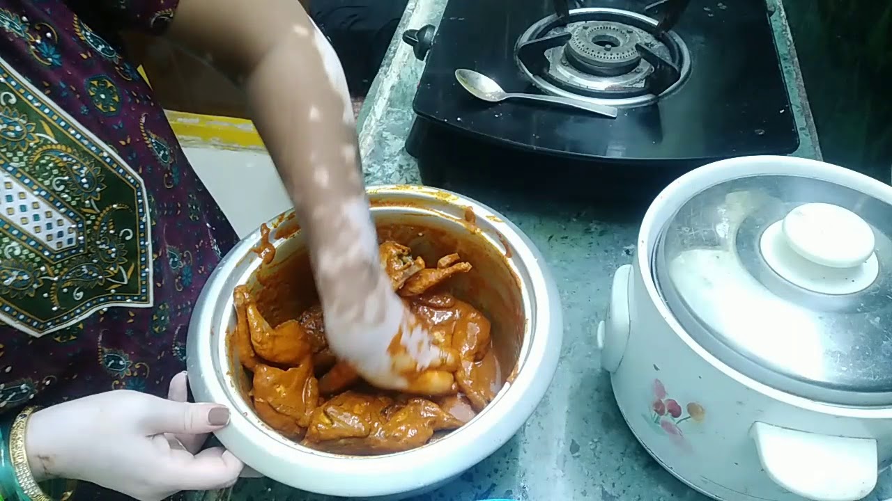 kamsu pitta deep fry🐔Telugu vlog - YouTube