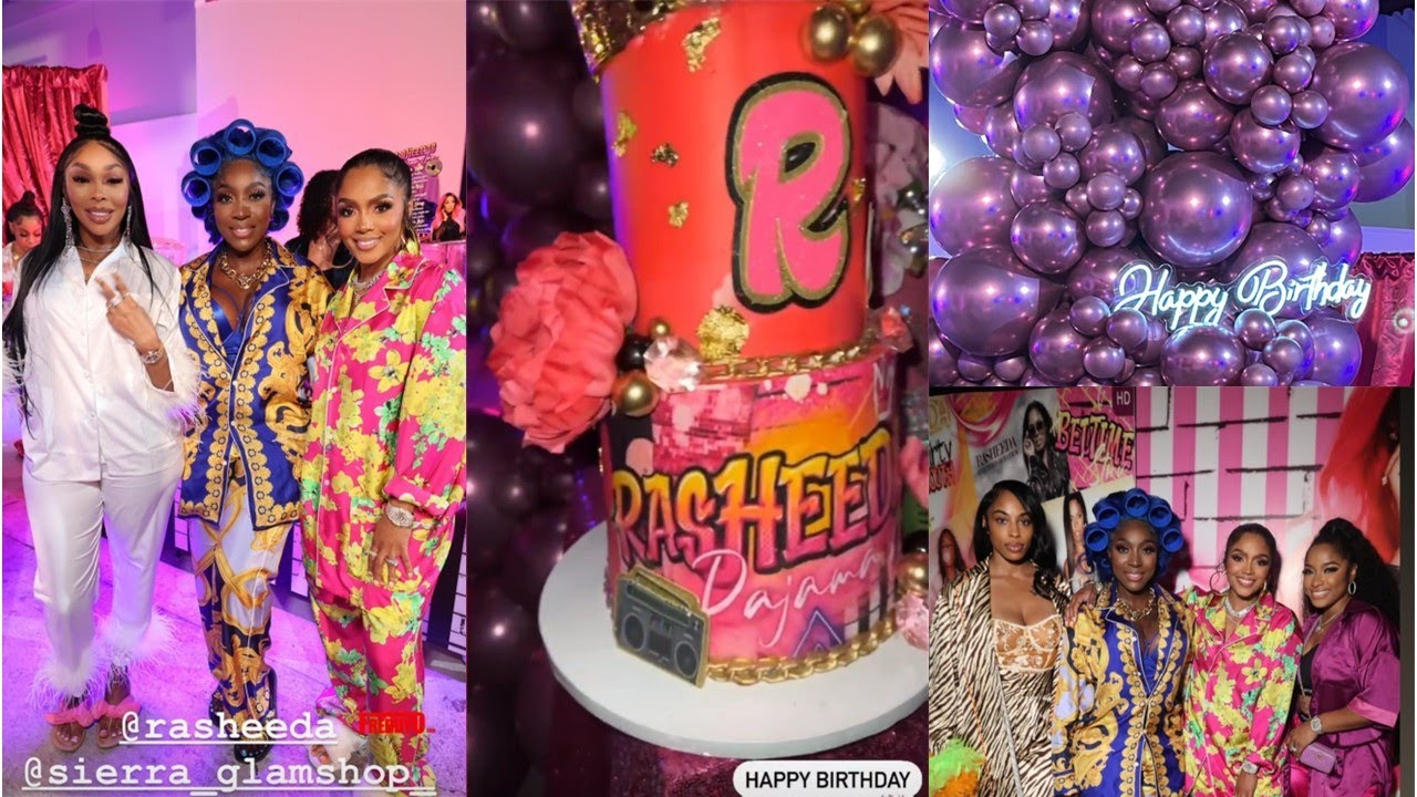 RASHEEDA GORGEOUS PYJAMAS PARTY WITH FRIENDS AND LOVED ONES - YouTube