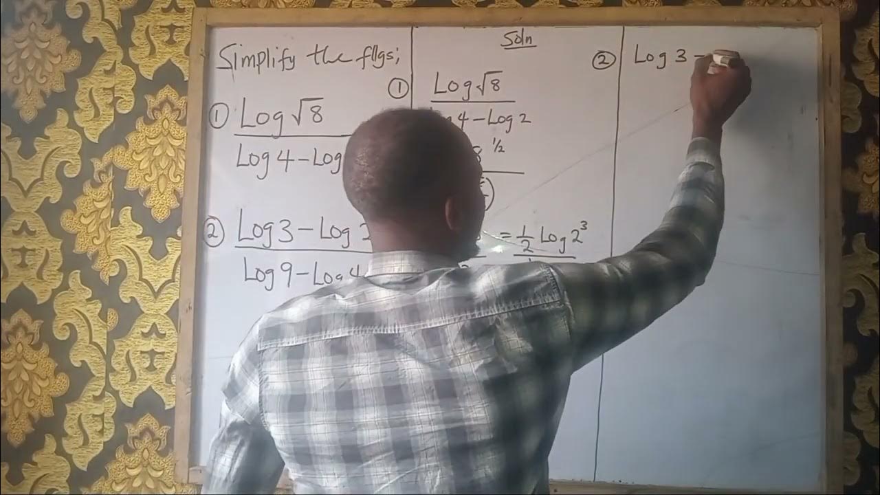 How to simplify logarithm| part 3 - YouTube