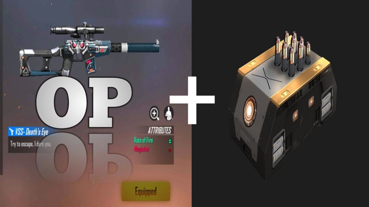 BEST VSS GUN SKIN + ATTACHMENT FREE FIRE - YouTube