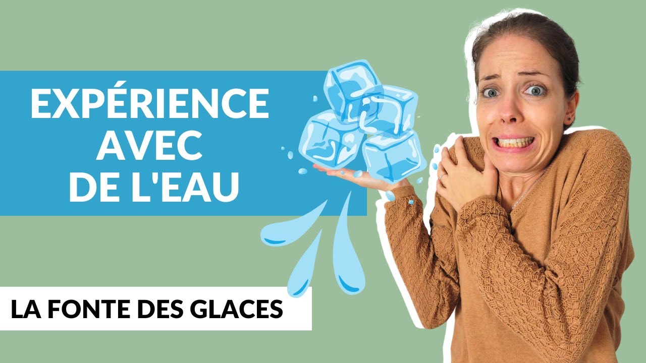 Expérience avec de l'eau : explication de la fonte des glaces - YouTube