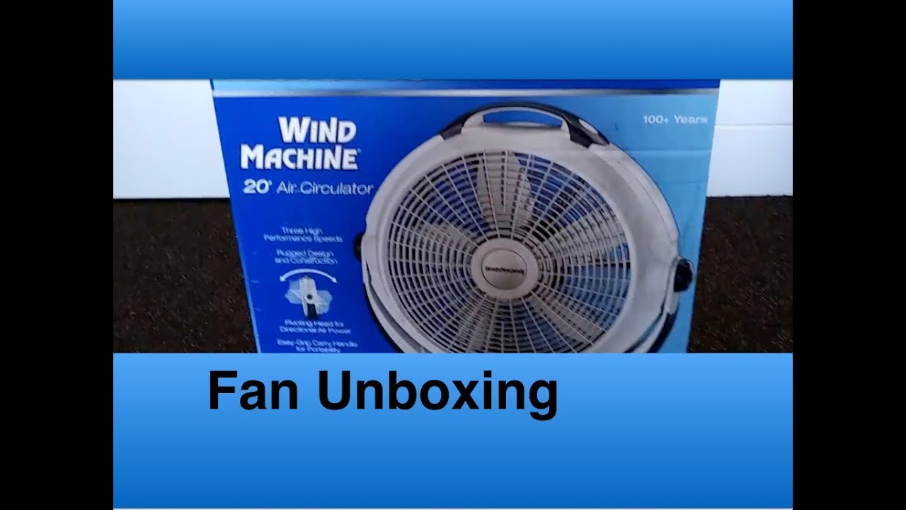 Lasko Wind Machine, 20" Fan Unboxing - YouTube