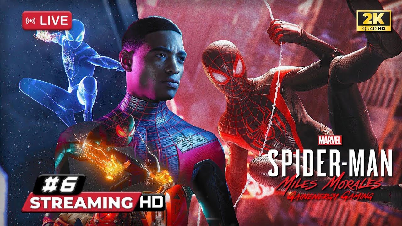 🔴SPIDER-MAN MILES MORALES FUN STREAM #6 || @GainenergyGaming #spiderman ...