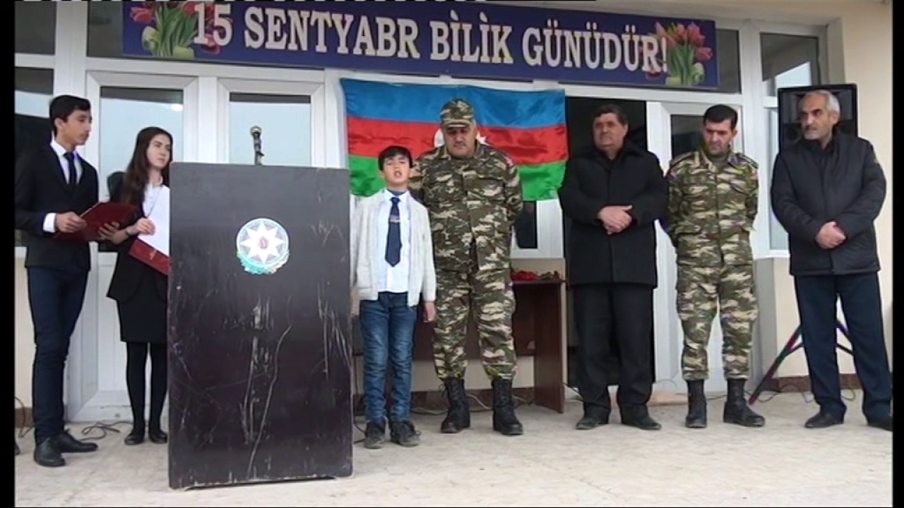 Berde rayonu Nazirli kend orta mektebinde sehid Azer Aliyev adina ...