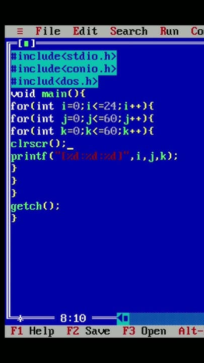 Digital Clock In C With Source Code C Programming Digital Clock Short Viral Viralvideo