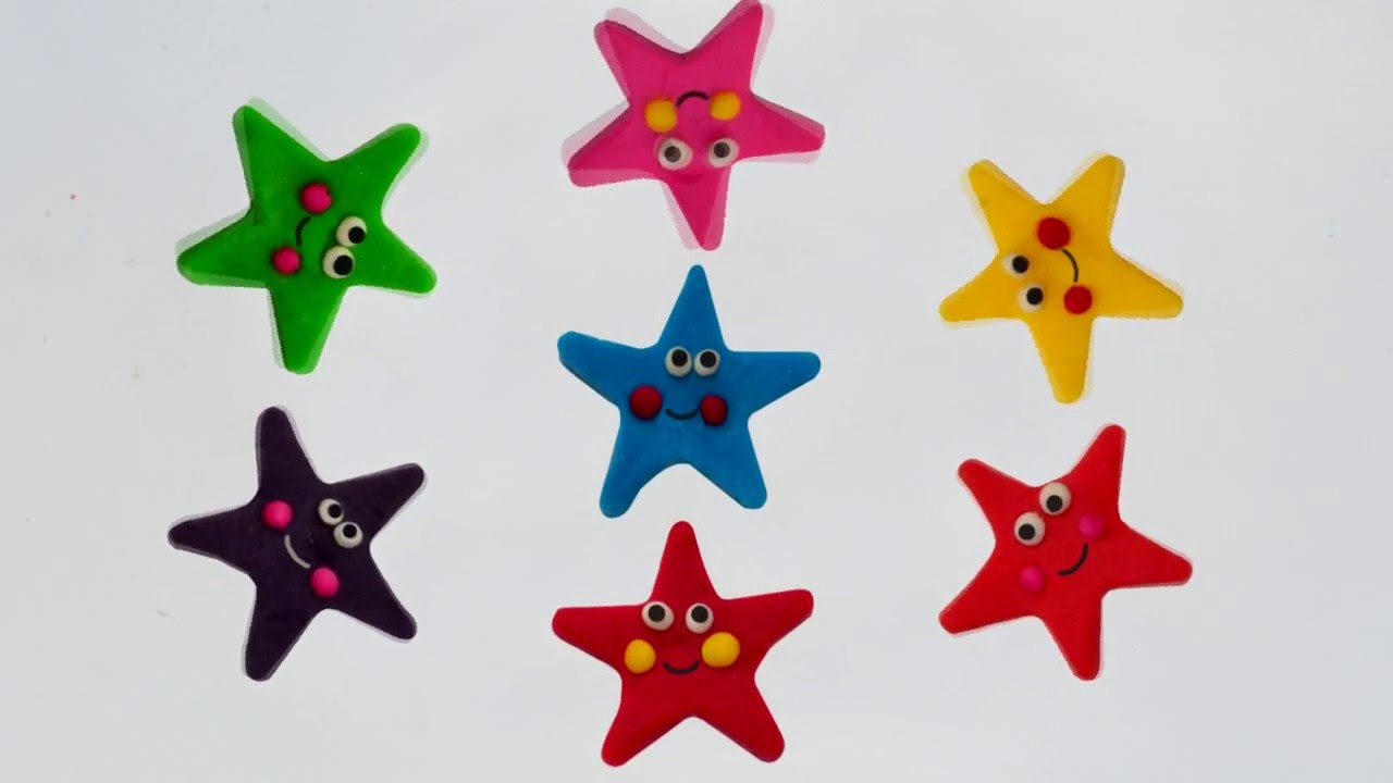 Play & learn with dancing star from playdough - YouTube