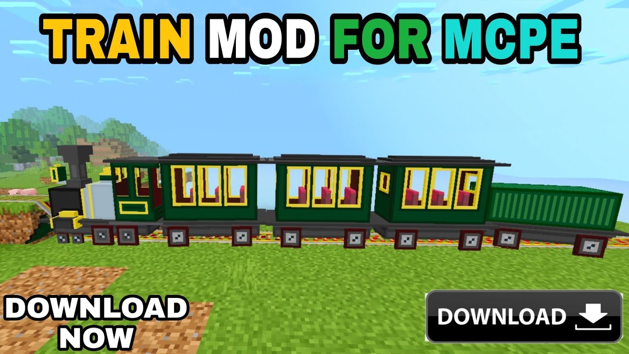 Best Rail 😍 Addon For Minecraft Pe || how to download train mod in ...