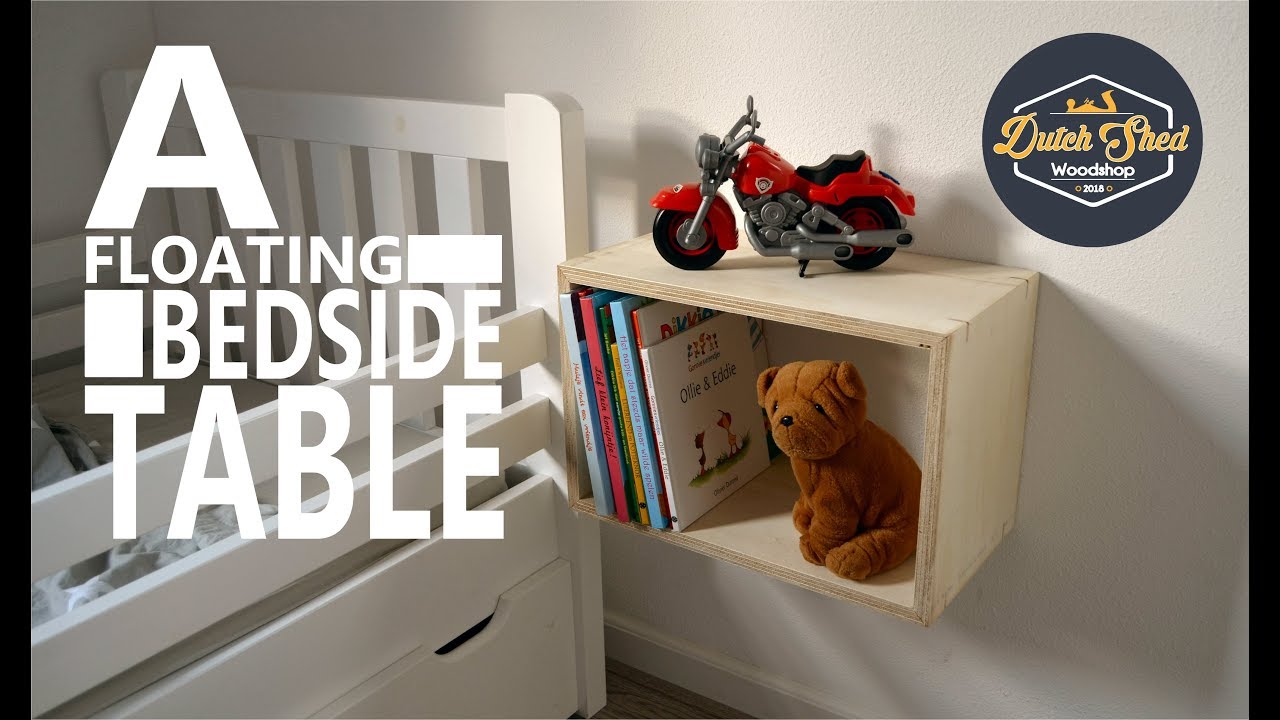 MAKING a $10 floating BEDSIDE table | DIY | Nightstand - YouTube