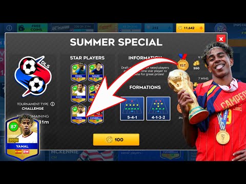 DLS 26 SUMMER SPECIAL CHAMPIONS WITH YAMAL | DLS WORLD CUP WINNERS