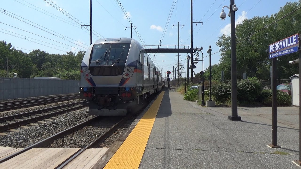 Brand New MARC SC-44 Siemens Charger Train Arriving for the First Time ...