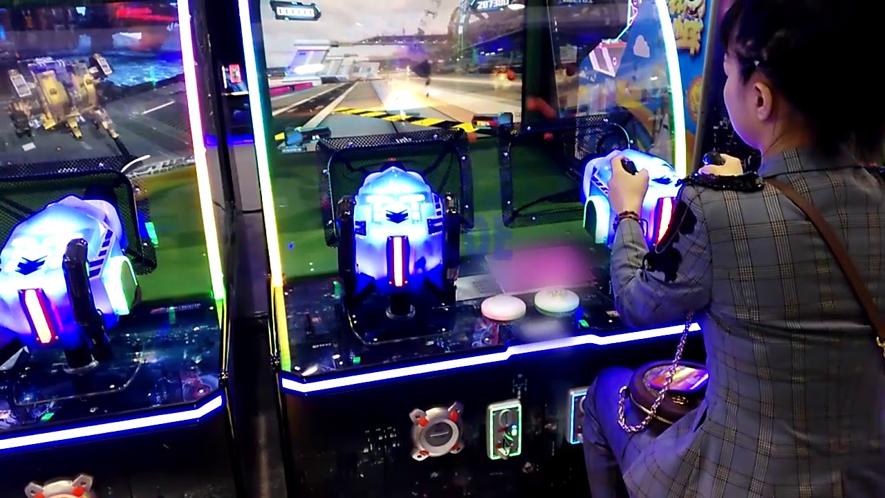 Robot Battle Ticket Redemption Arcade Machine 2 Players - YouTube