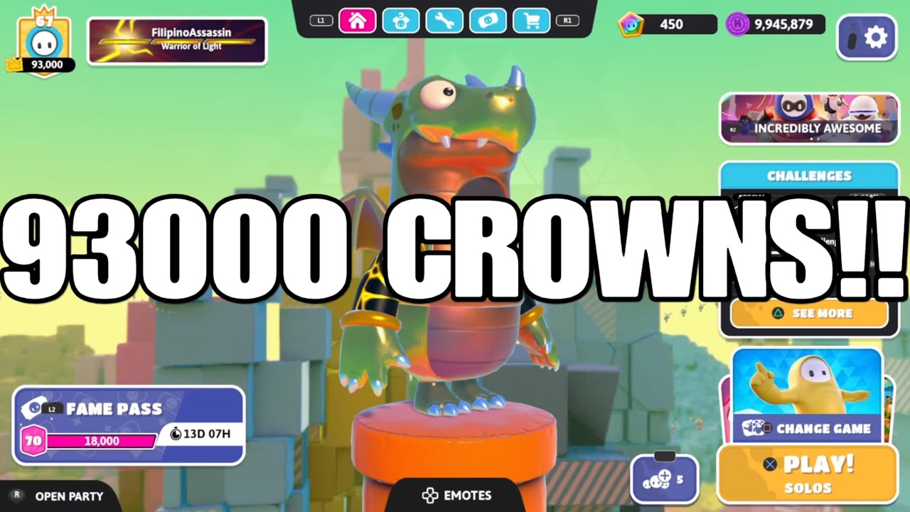 I REACHED 93,000 CROWNS IN FALL GUYS - YouTube
