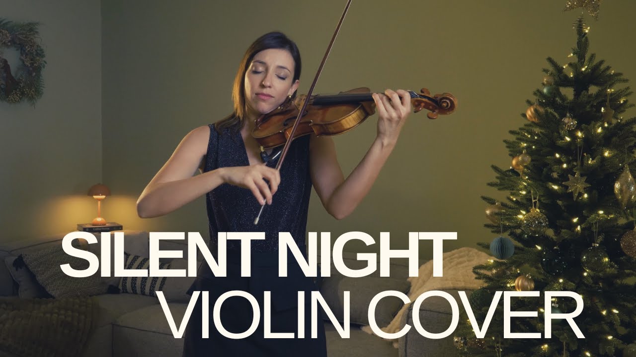Silent Night ( Douce Nuit ) - Easy violin cover + sheet music - YouTube
