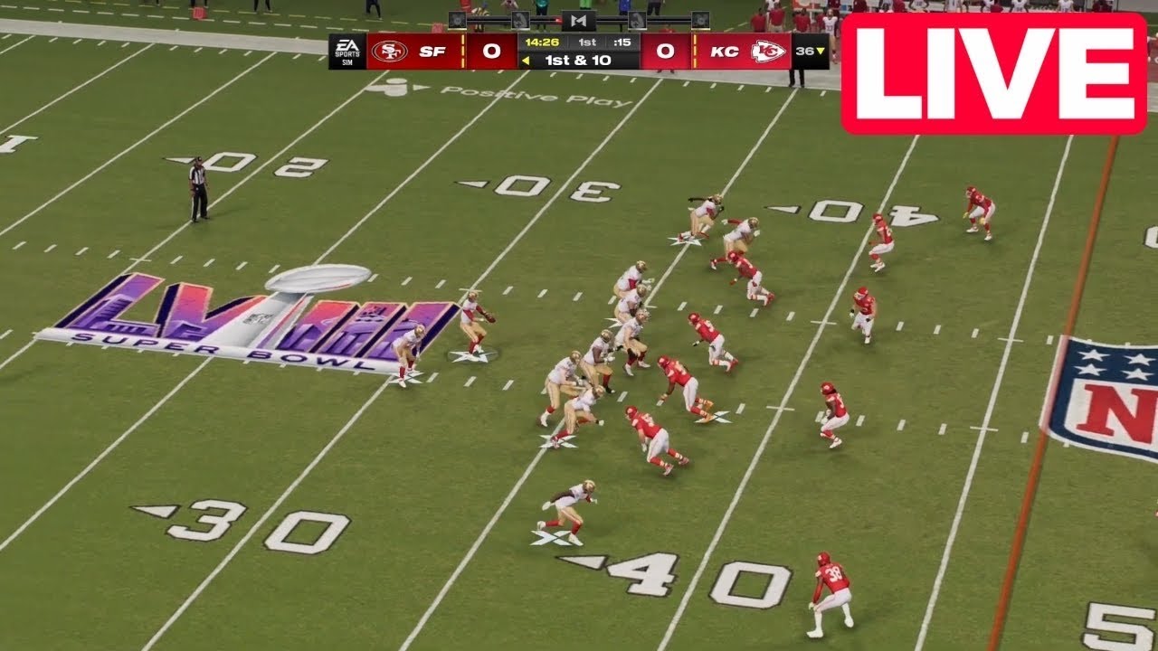 🔴NFL LIVE San Francisco 49ers vs. Kansas City Chiefs Super Bowl 58 ...