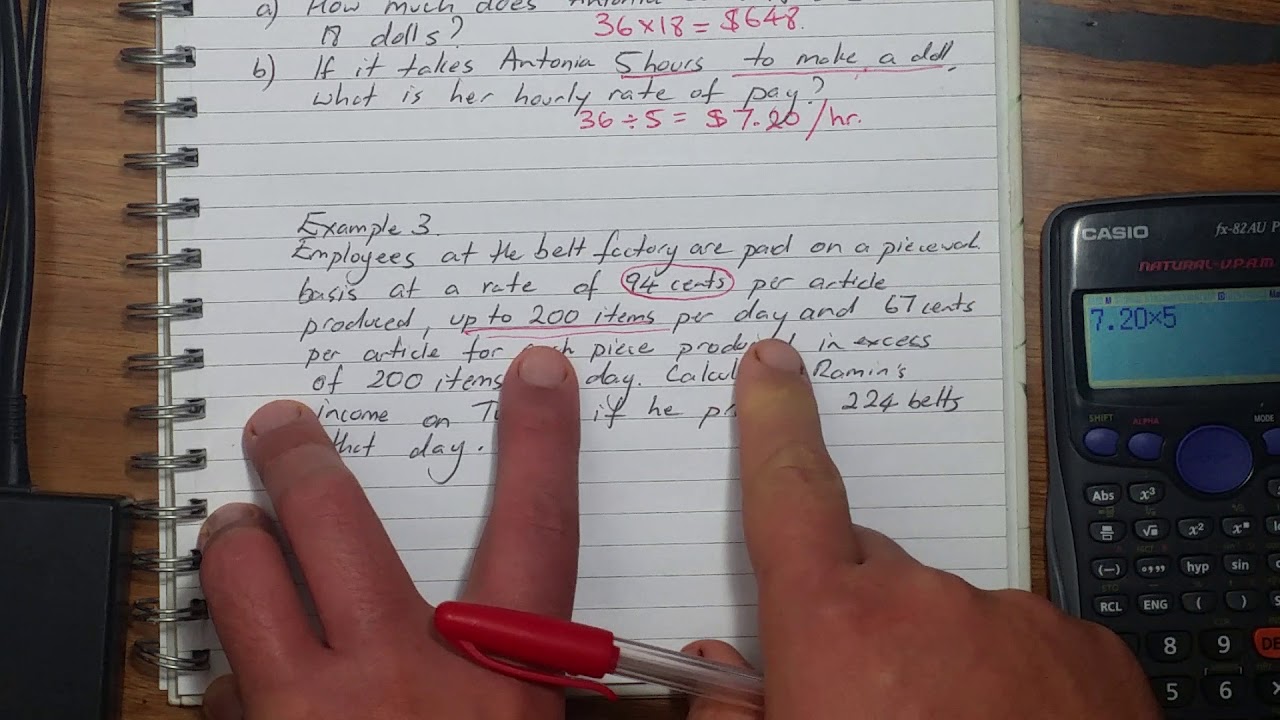 Earning Money Lesson 8 - Piecework - YouTube