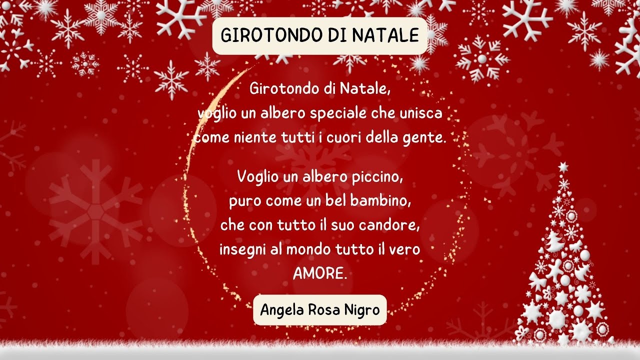 Girotondo di Natale: #poesia di Angela Rosa Nigro - #christmas - YouTube