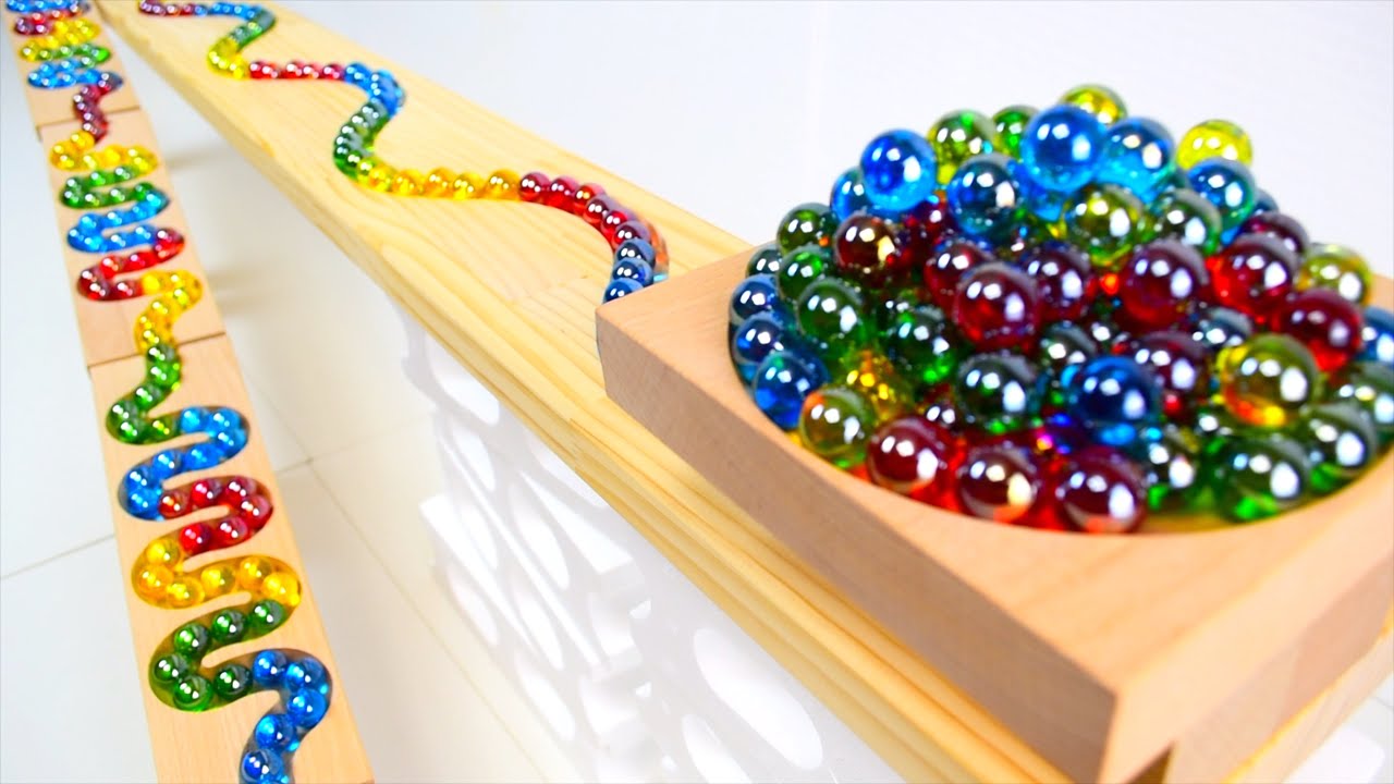 Marble Run Race ASMR☆HABA Slope Snake Slope Transparent car Part120 ...