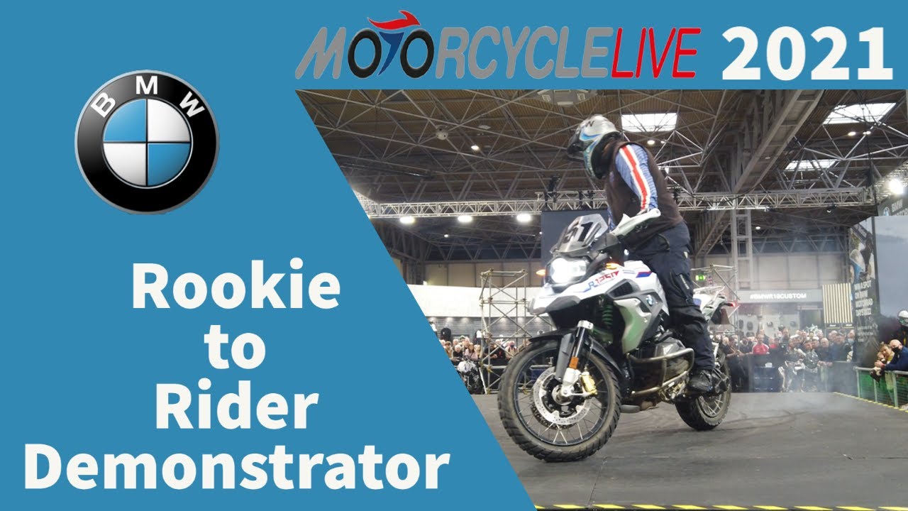 Motorcycle live 2021 BMW rookie to rider demonstrator - YouTube
