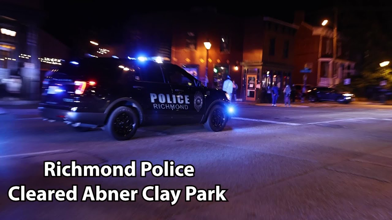 Richmond Police cleared Abner Clay Park of demonstrators - YouTube