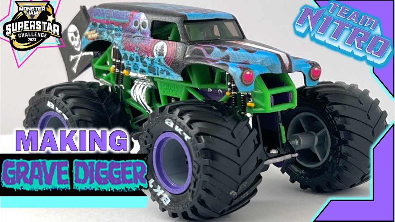 Making Grave Digger NITRO | Monster Jam Customs (Superstar Replicas ...
