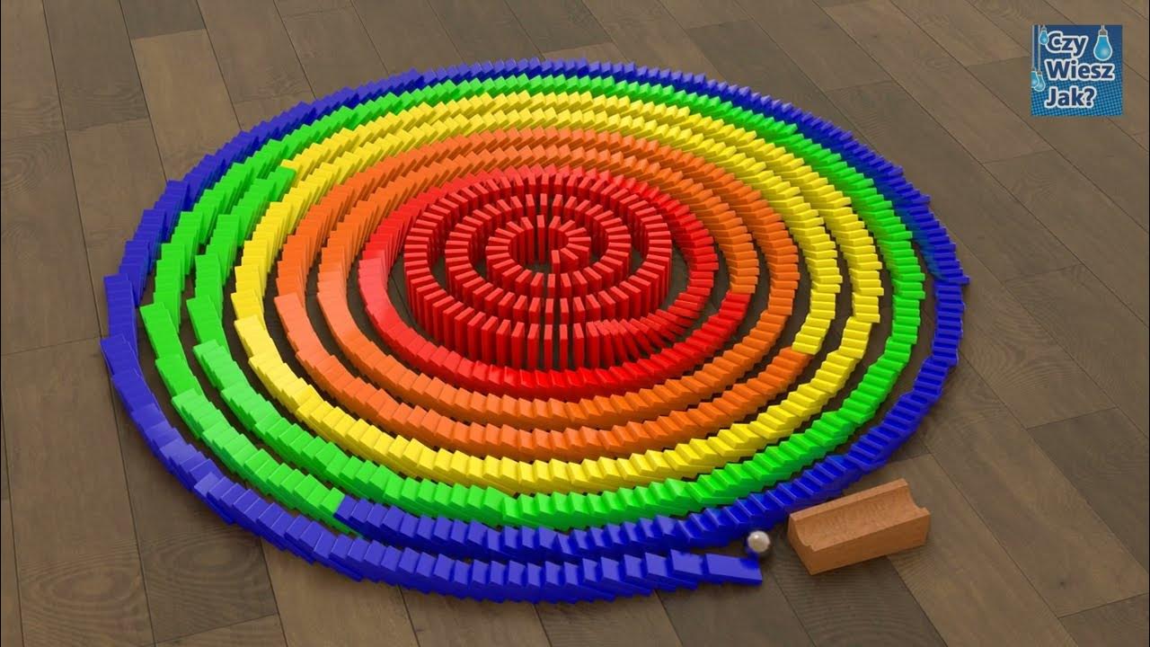 Domino Effect - 1000 Spiral Simulation | CzyWieszJak - YouTube