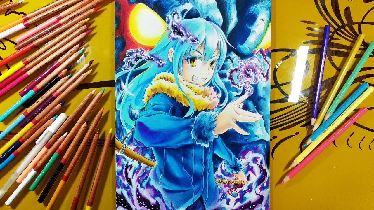 [Speed drawing] FanArt- Rimuru Temest/ Slime Tensei Shitara/AkiGrin ...
