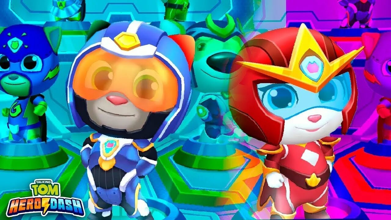 MY TALKING TOM HERO ⚡ DASH ⚡ SUPER GAMES #mytalkingtomherogames - YouTube