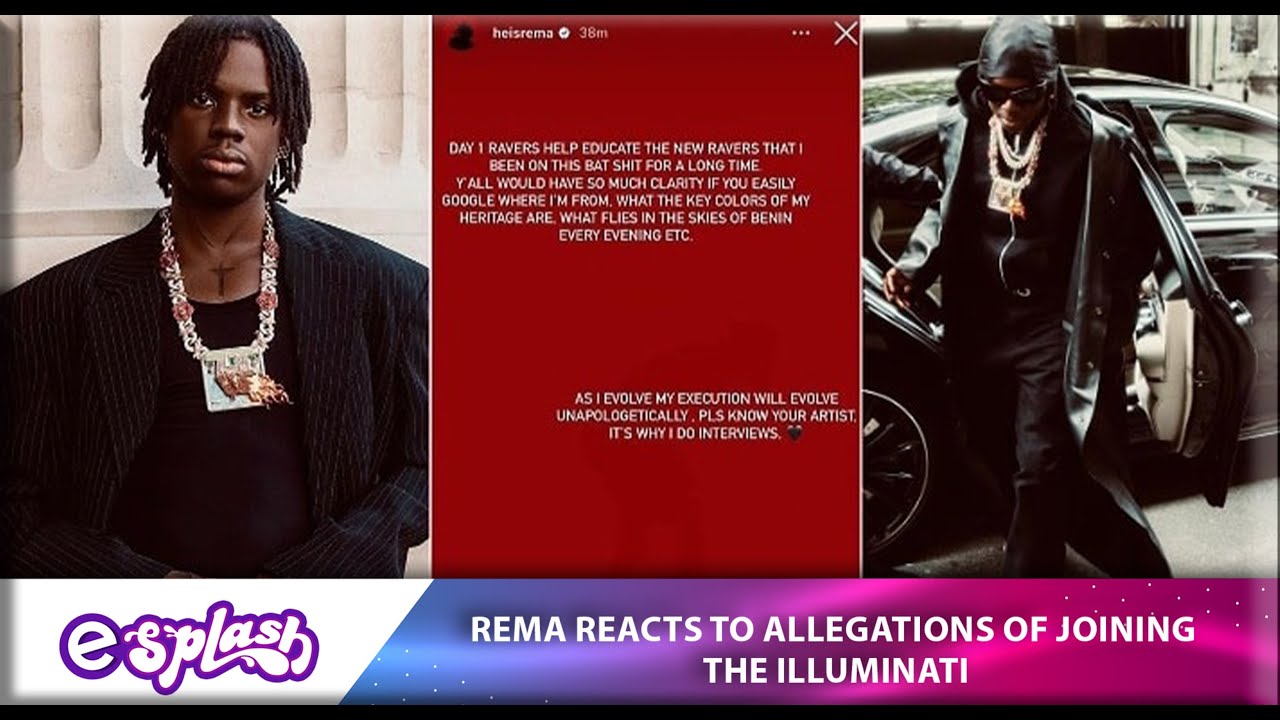 Rema Responds To Allegations Of Being A Illuminati - YouTube