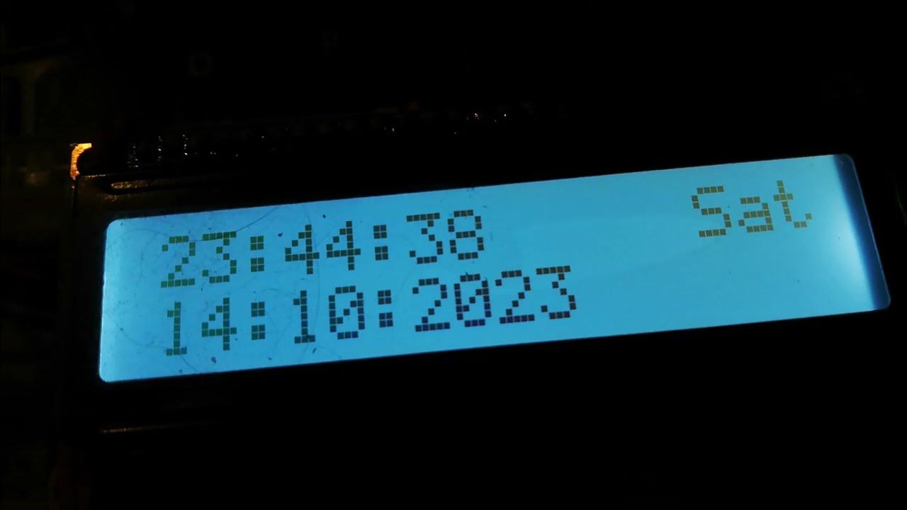 ceas NTP cu RP2040 si ESP8266-01 pe afisaj i2c LCD1602 - YouTube