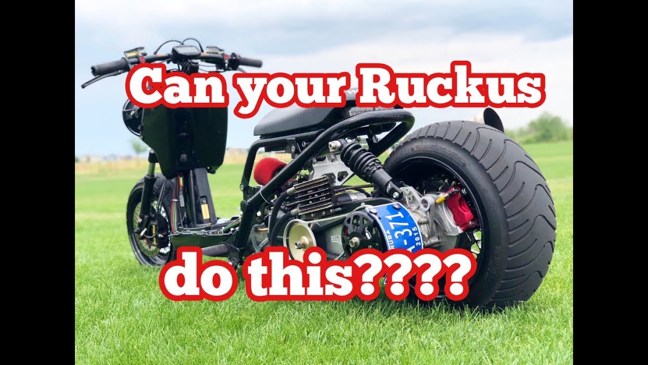 Ruckus Rear disk brakes - YouTube