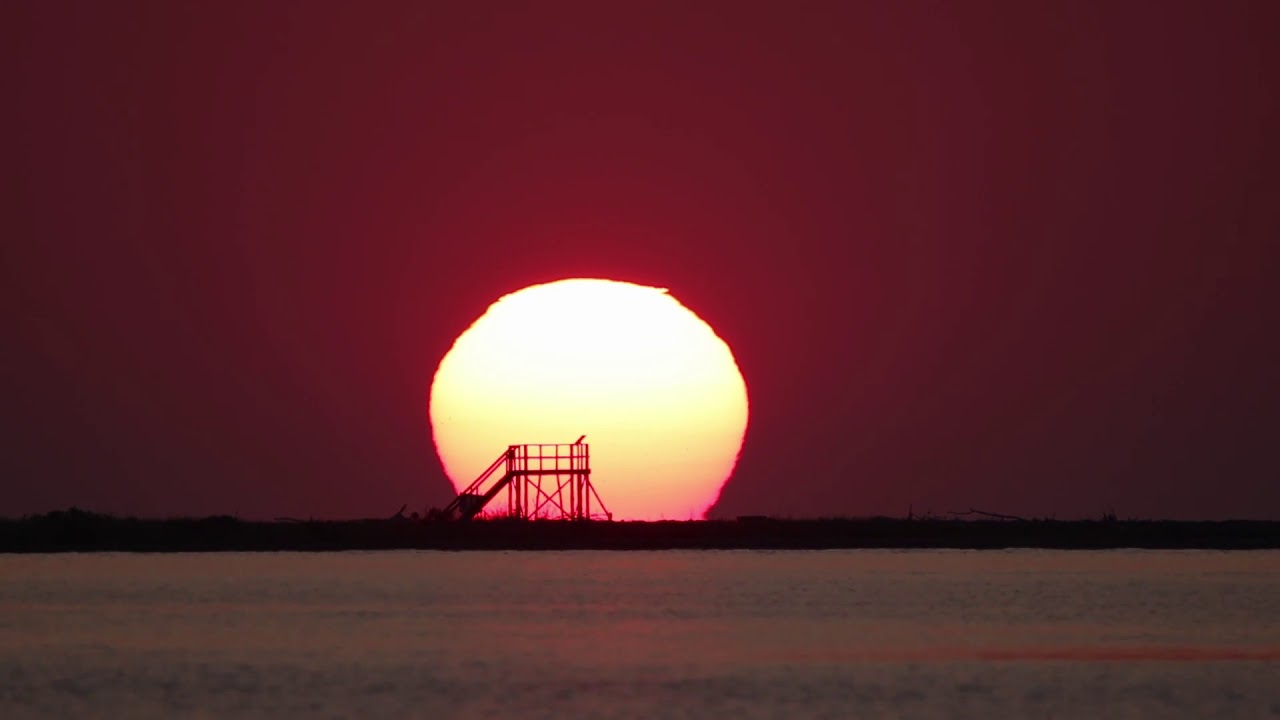 Sunrise behind gull point observation tower | Presque Isle State Park 7 ...