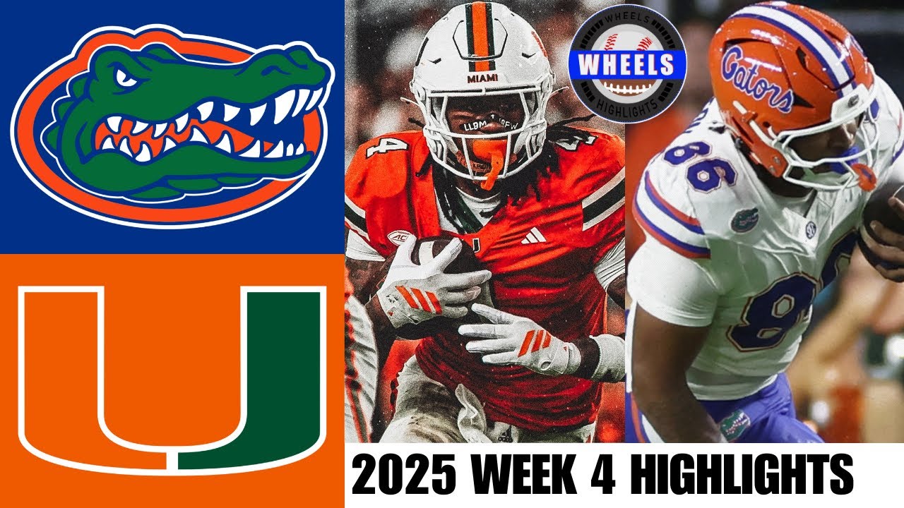 Florida vs #4 Miami Highlights | Week 4 | 2025 College Football ...