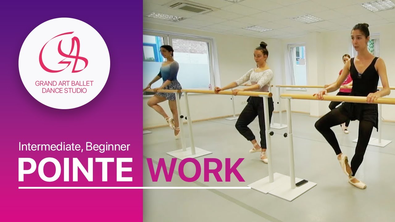 Pointe work class for Intermediate, beginner level. Pointe technique. # ...