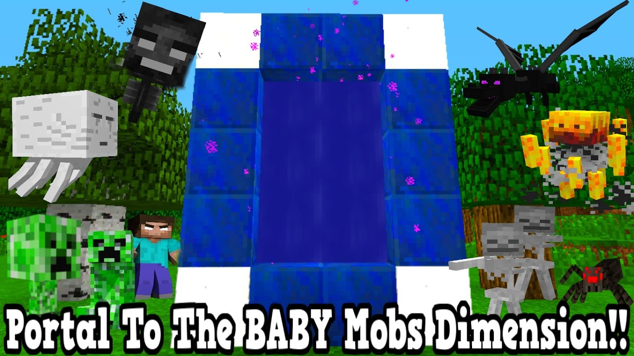 Minecraft How To Make A Portal To The Baby Mobs Dimension - Baby Mobs ...