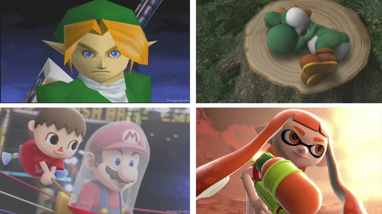 All Intros in Super Smash Bros Games - YouTube