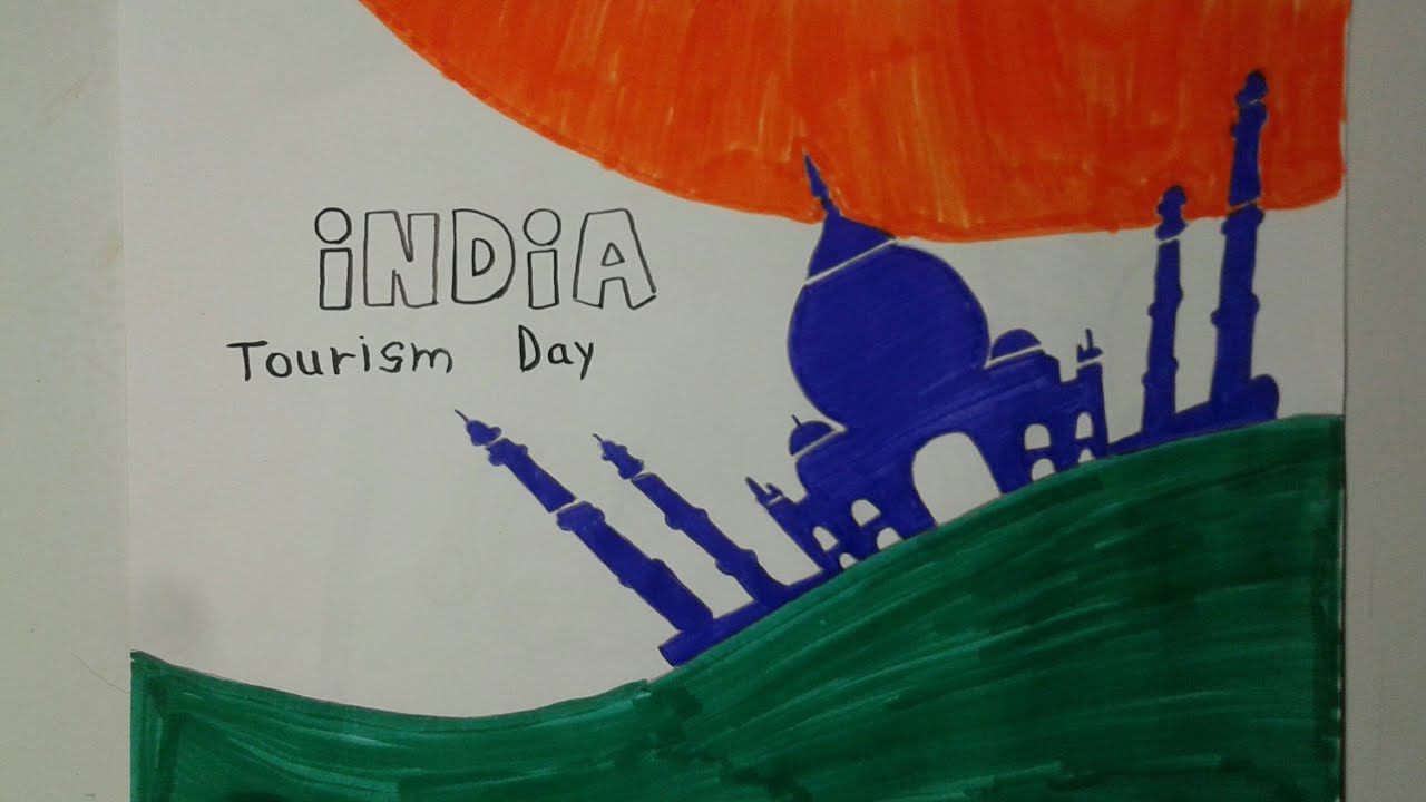 India Tourism Day Poster | Drawing & Painting National Tourism Day ...