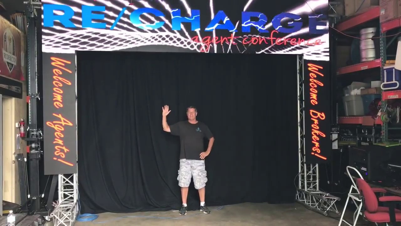 LED Arch Walkthrough Screen - YouTube