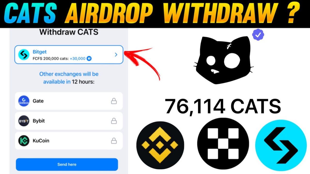 Cats Airdrop Withdrawal Started ? | Withdraw Cats On Binance | Cats ...