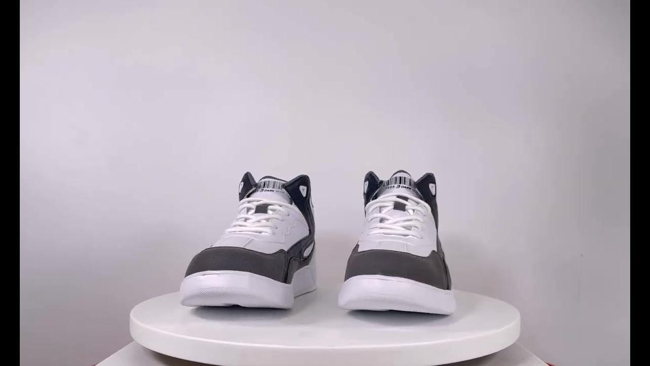 Dark Seer Men's High Top Sneakers - White Gray - DS3.1204 - YouTube