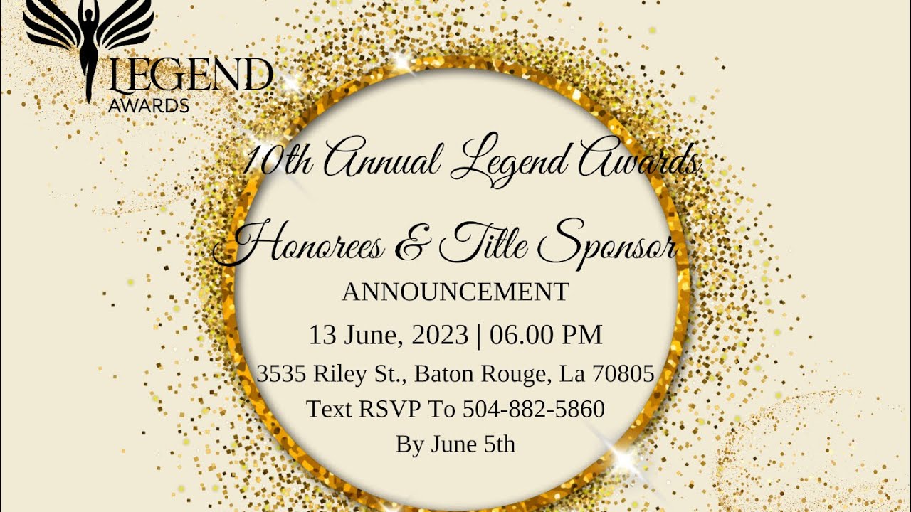 10th Annual Legend Awards Honorees Announcement - YouTube