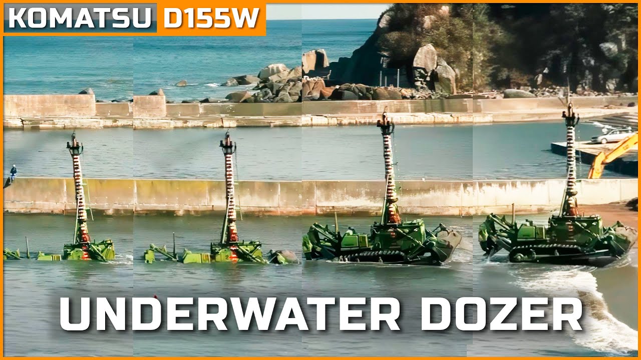 Underwater Bulldozer KOMATSU D155W: The Rare Amphibious Bulldozer You ...