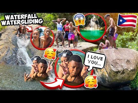 Took My FAMILY Waterfall WATERSLIDING In PUERTO RICO😱& Kennedy Fell In LOVE With MALIK!😍💕
