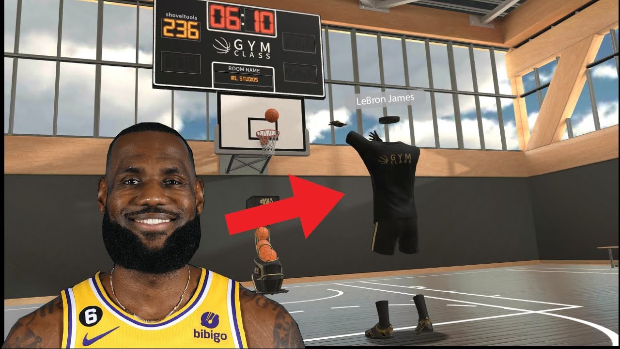 I played VR basketball with LeBron James - YouTube