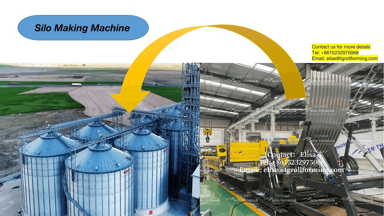 Grain Bin SiLO Making Machine | Silo Production Line | Corrugated sheet ...