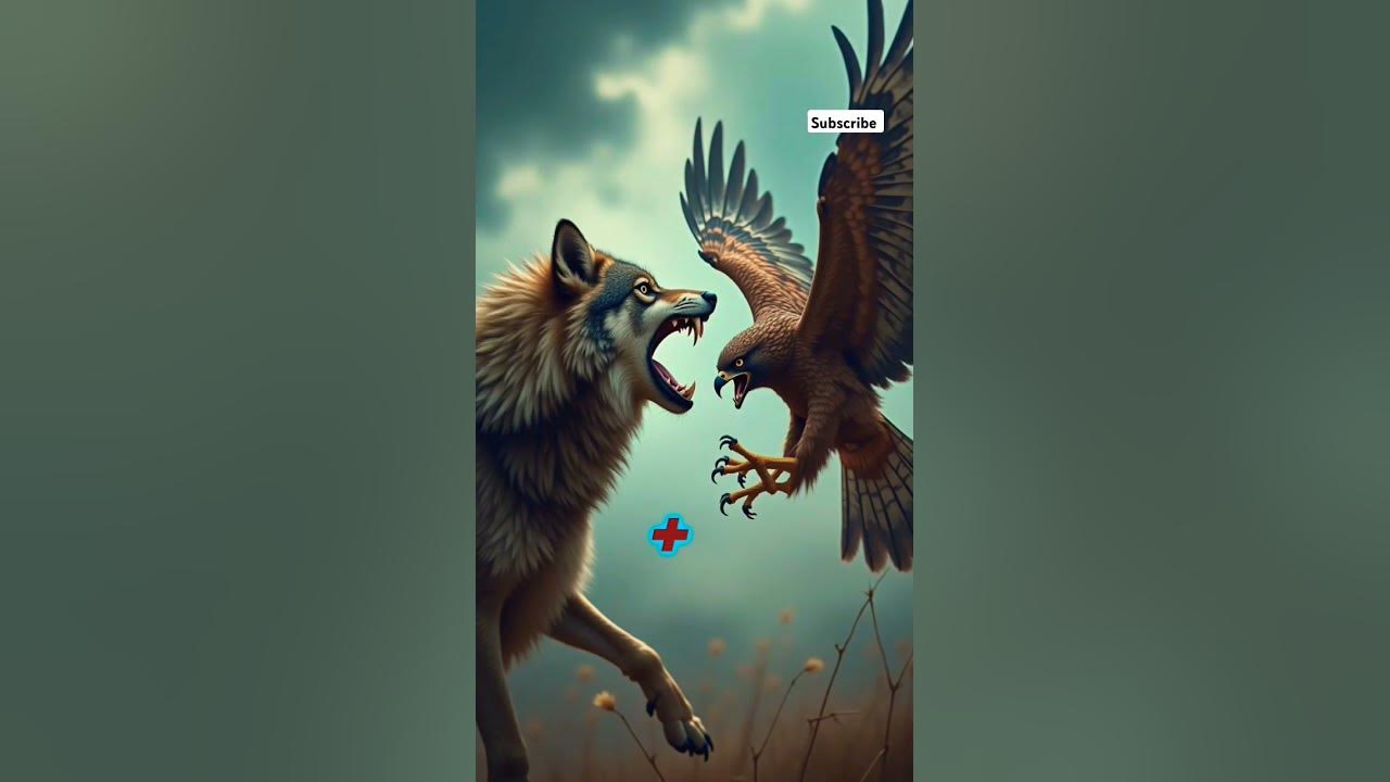 Wolf and falcon ai hybrid video #ai #edit #fusion #animalfusion - YouTube