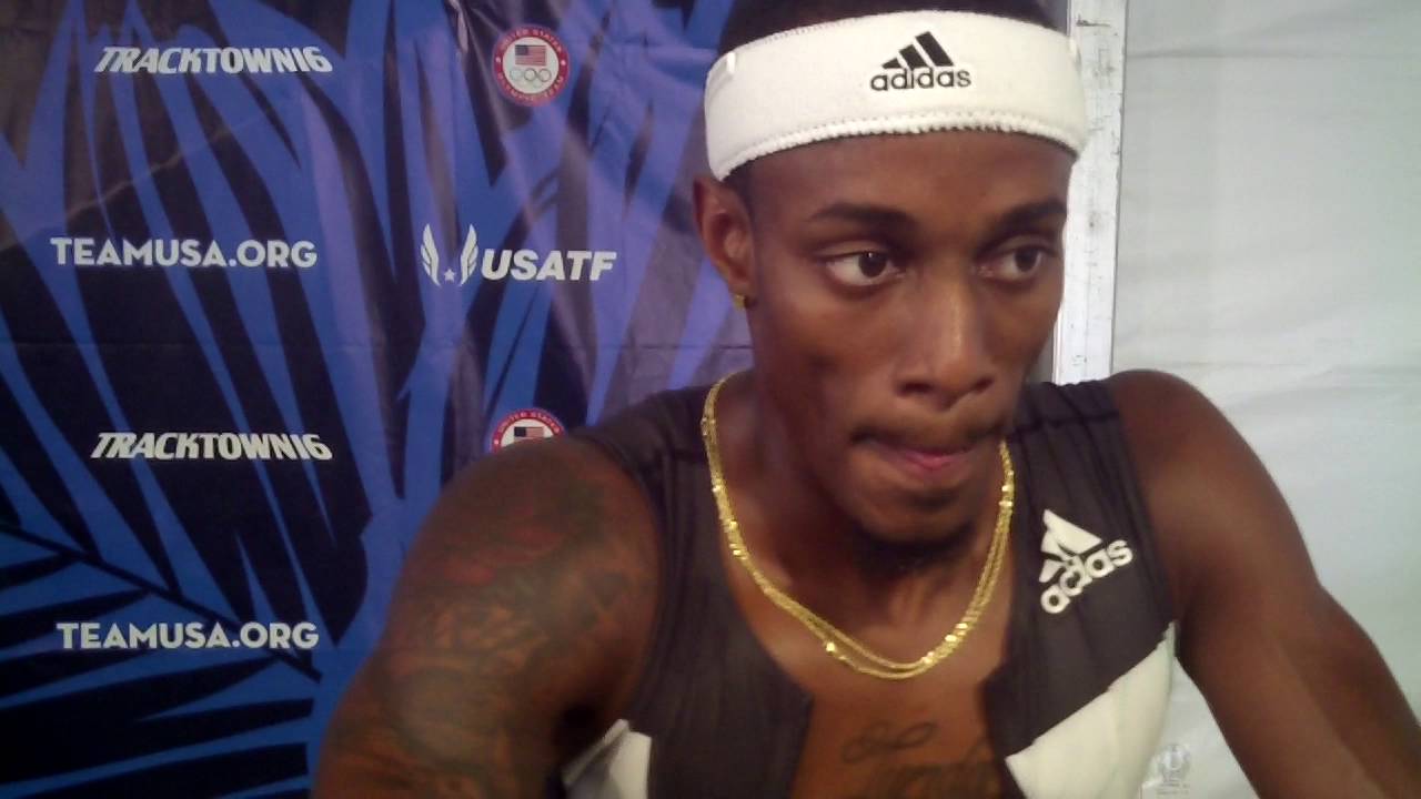 Tony McQuay talks after finishing 5th at 2016 US Olympic Trials in men ...