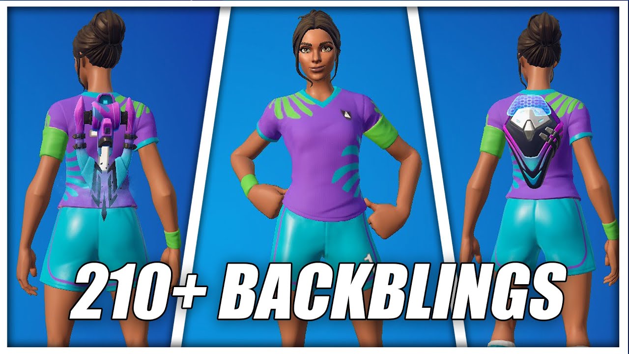 Poised Playmaker skin fortnite showcase with 210+ Back Blings! - YouTube