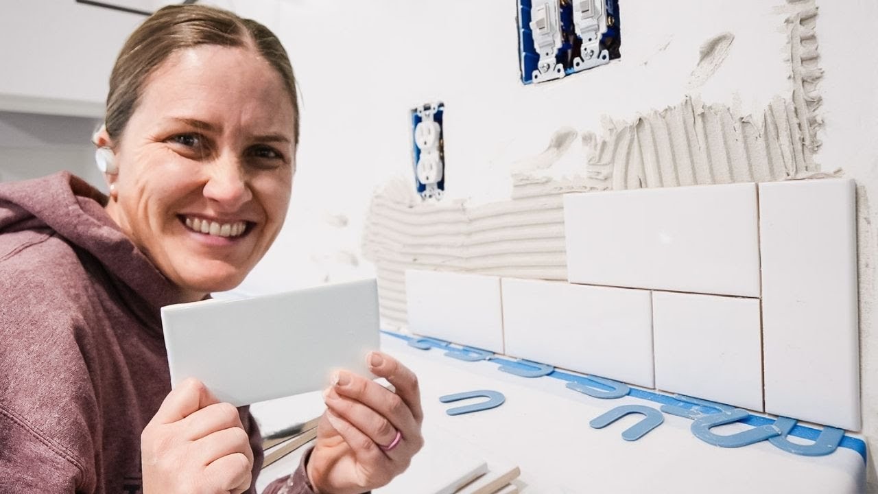 How To Install Subway Backsplash - DIY Kitchen Project - YouTube